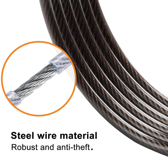 Game Trail Camera Lock Security Lock Password Cable Chain Lock, Metal